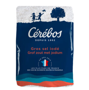 Sel Iodé & Minéral | Cérébos Sels Fins Iodés et Gros Sels Iodés