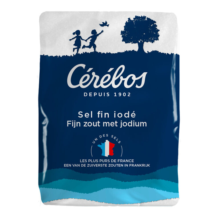Sel Iodé & Minéral | Cérébos Sels Fins Iodés et Gros Sels Iodés