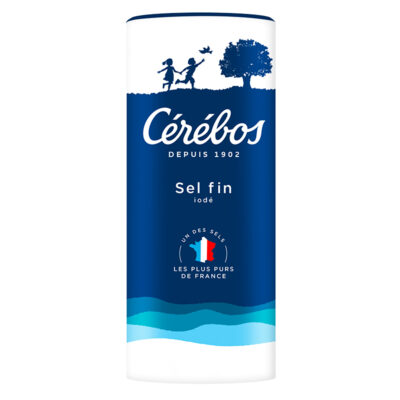 Sel Iodé & Minéral | Cérébos Sels Fins Iodés et Gros Sels Iodés