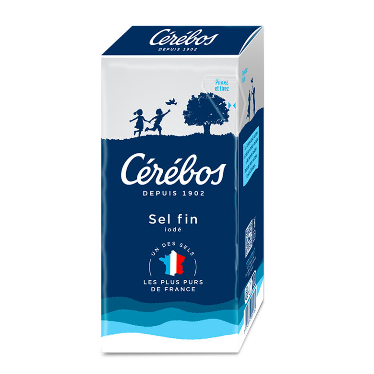 Sel Iodé & Minéral | Cérébos Sels Fins Iodés et Gros Sels Iodés